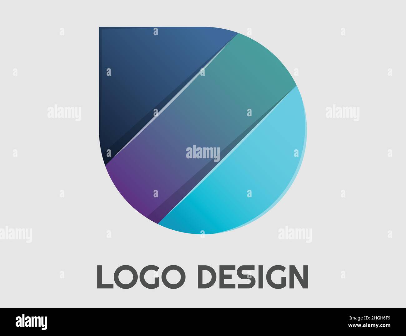 Abstract logo. Minimalistic design. Beautiful and simple element Stock ...