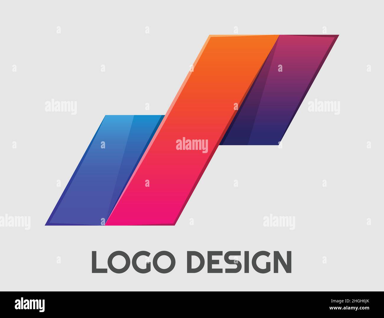 Abstract logo. Minimalistic design. Beautiful and simple element Stock ...