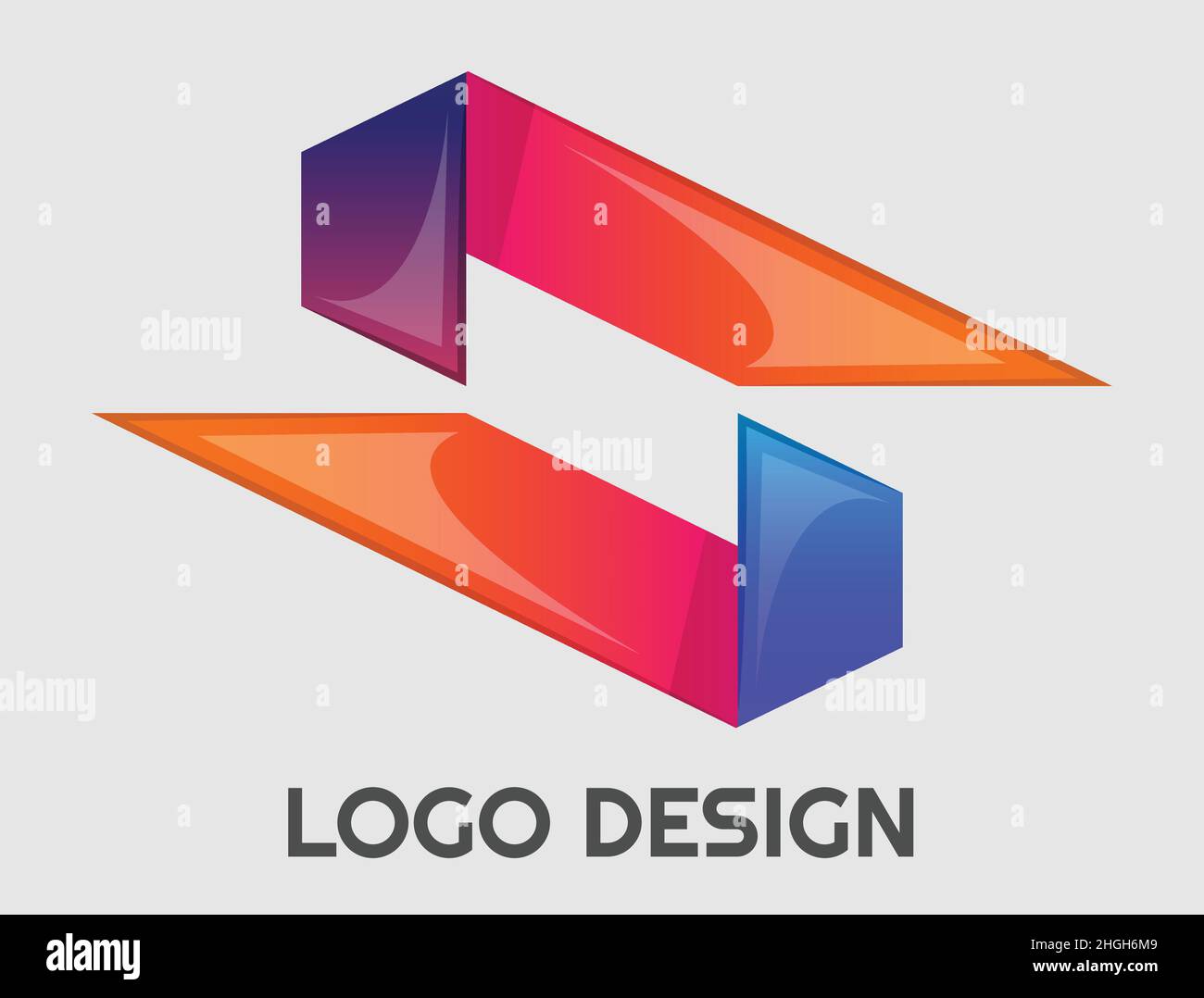 Abstract logo. Minimalistic design. Beautiful and simple element Stock ...
