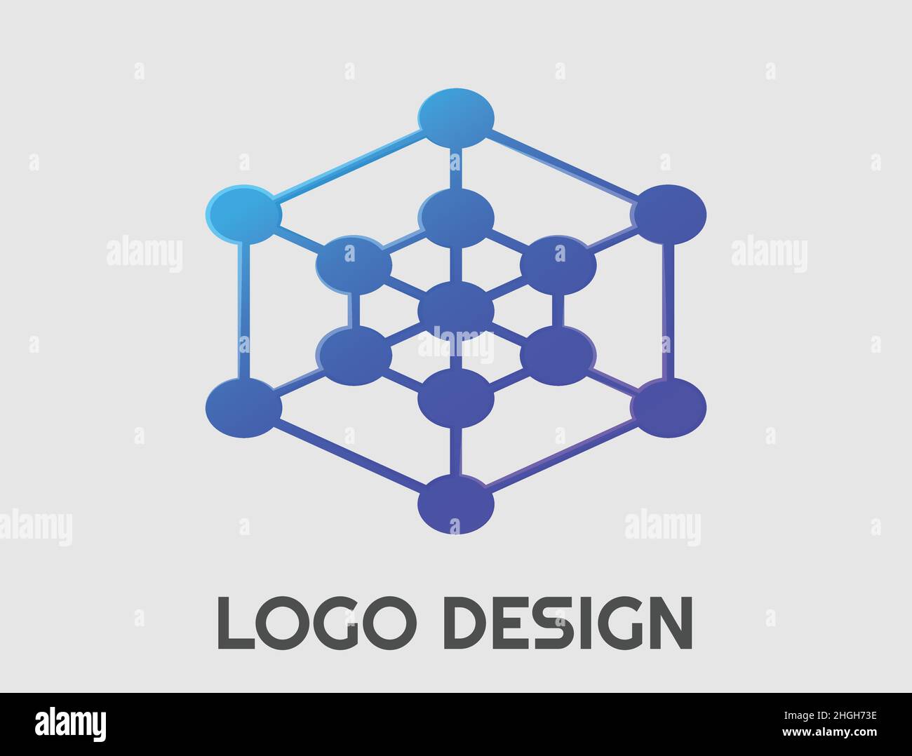 Abstract logo. Minimalistic design. Beautiful and simple element Stock ...