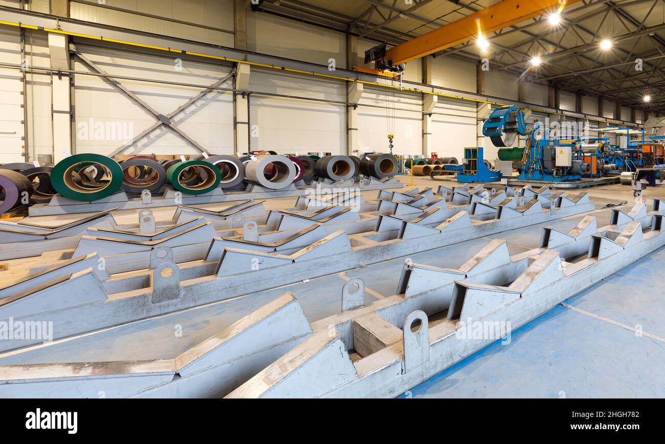 Metal sheet profile forming machine, process of making steel tile for ...