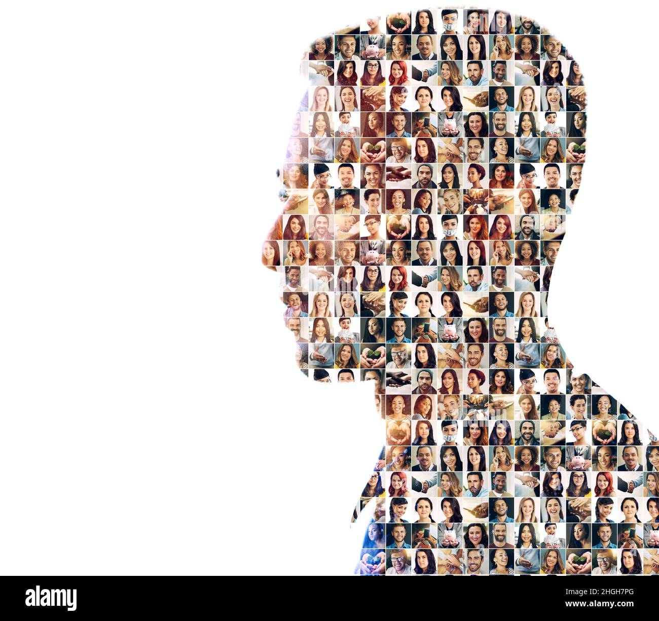 Montage of faces hi-res stock photography and images - Alamy