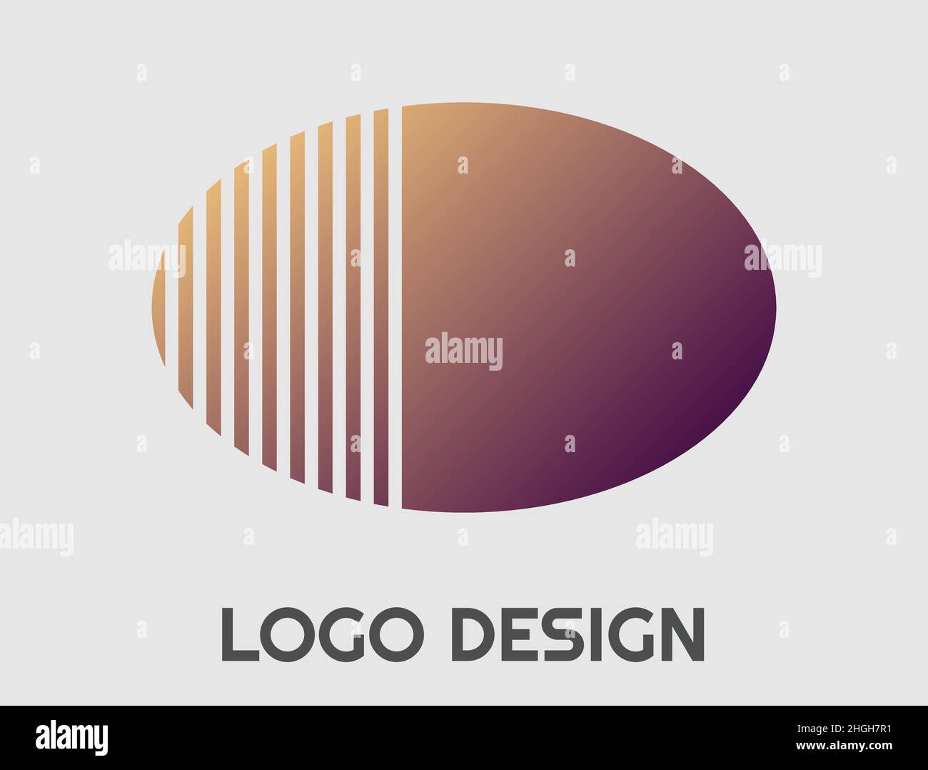 Abstract logo. Minimalistic design. Beautiful and simple element Stock ...