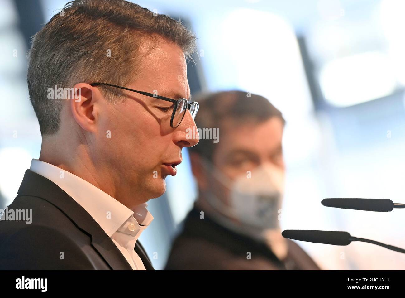 Munich, Deutschland. 21st Jan, 2022. Markus BLUME (Secretary General ...