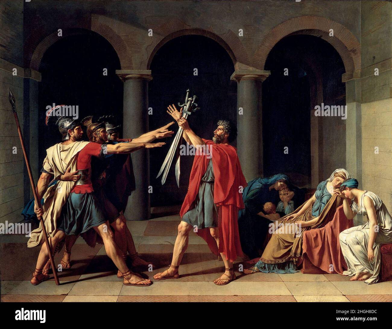Oath of the horatii jacques louis david hi-res stock photography and ...