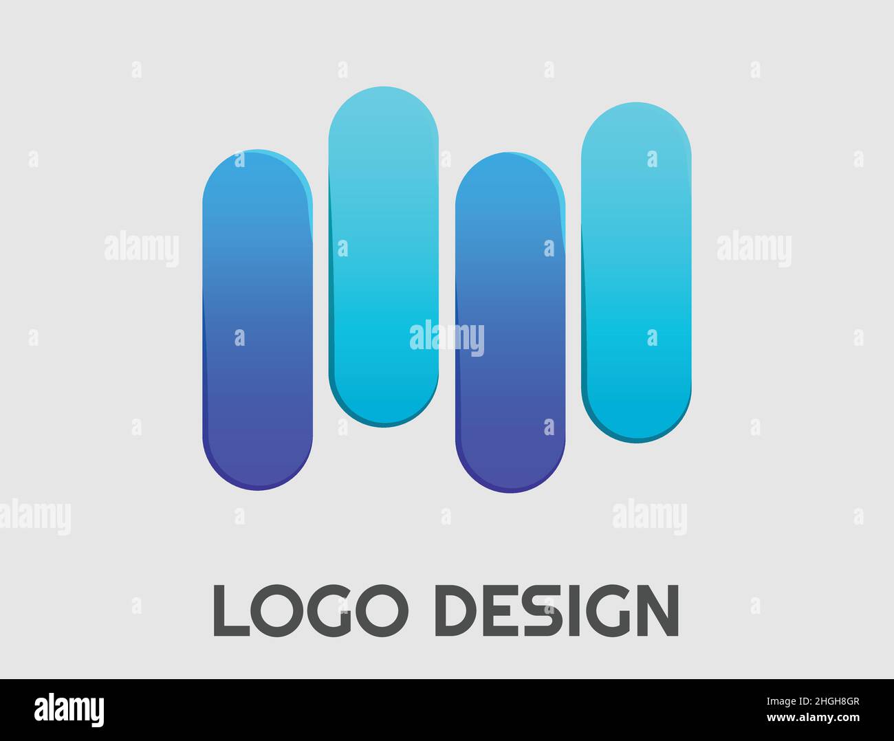 Abstract logo. Minimalistic design. Beautiful and simple element Stock ...