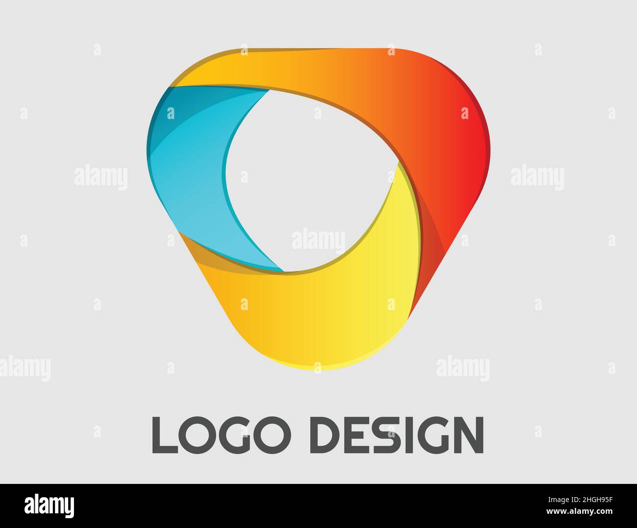 Abstract logo. Minimalistic design. Beautiful and simple element Stock ...