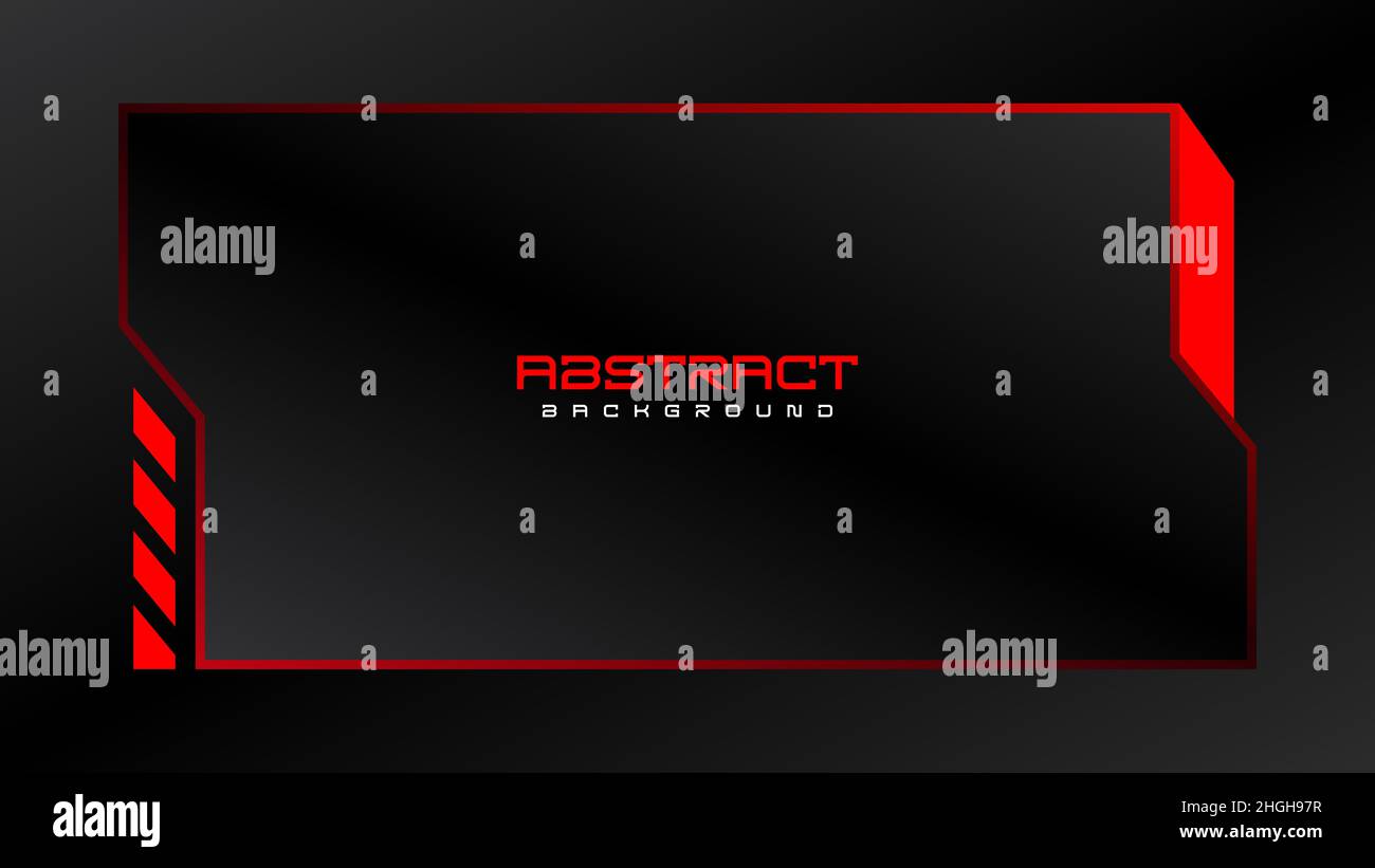 Abstract metallic red and black design tech innovation concept ...