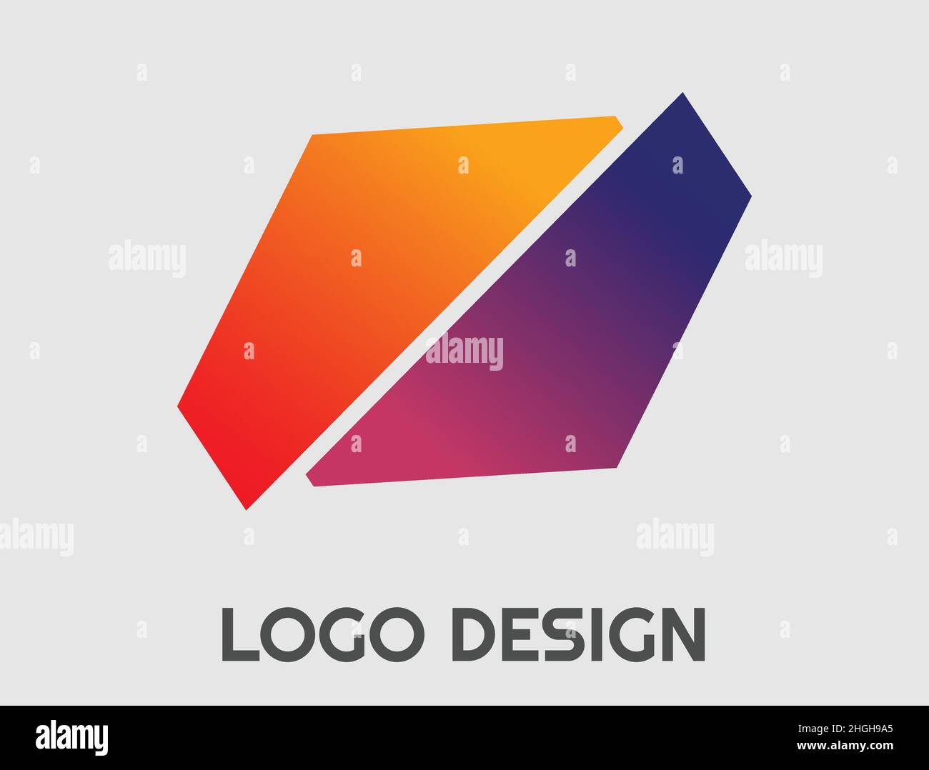 Abstract logo. Minimalistic design. Beautiful and simple element Stock ...