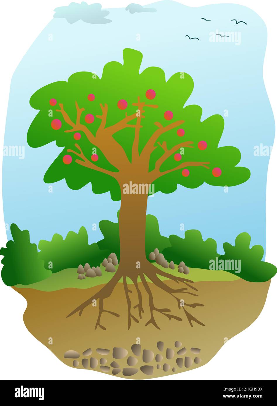 Tree of life image illustration Stock Photo - Alamy