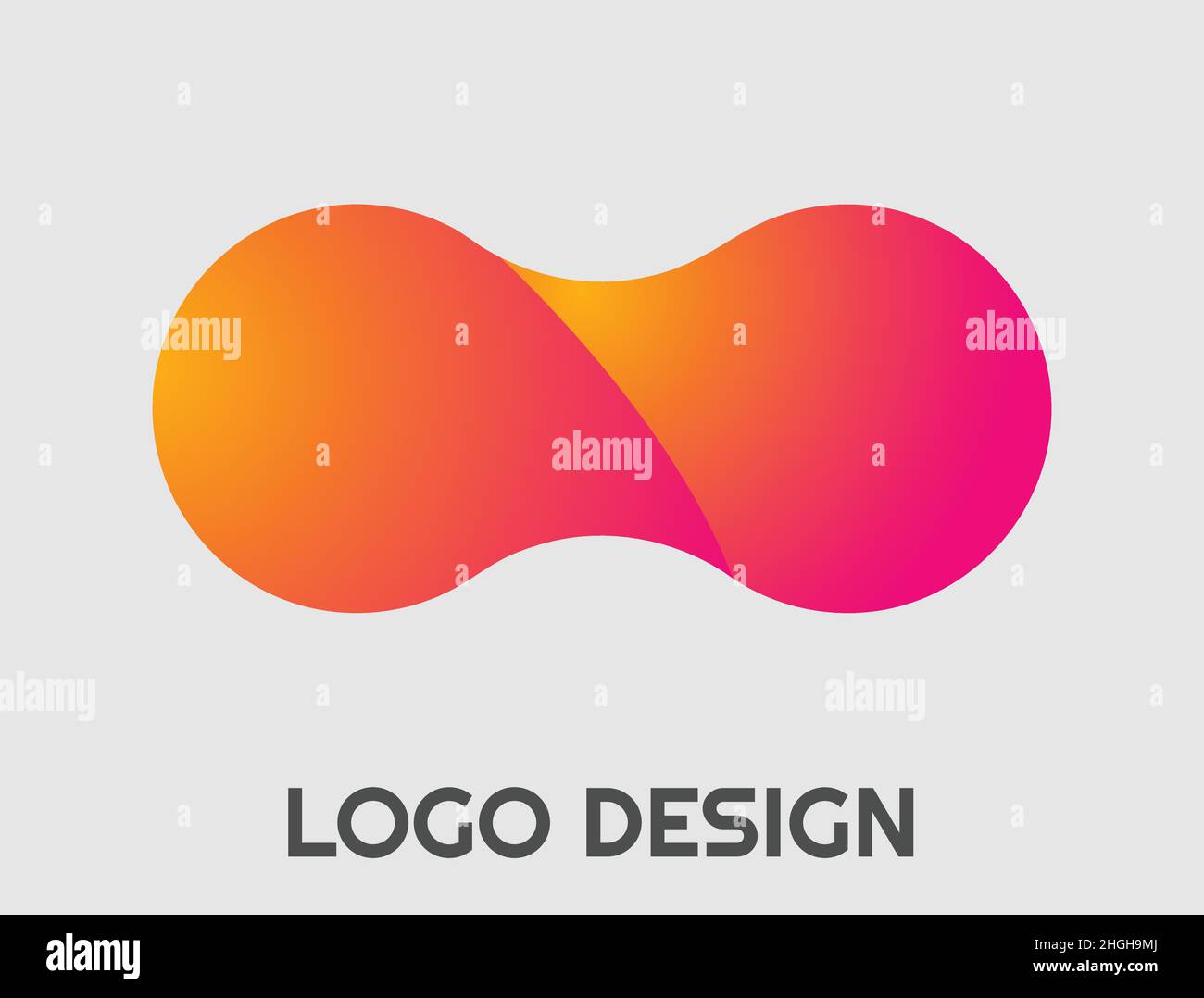 Abstract logo. Minimalistic design. Beautiful and simple element Stock ...