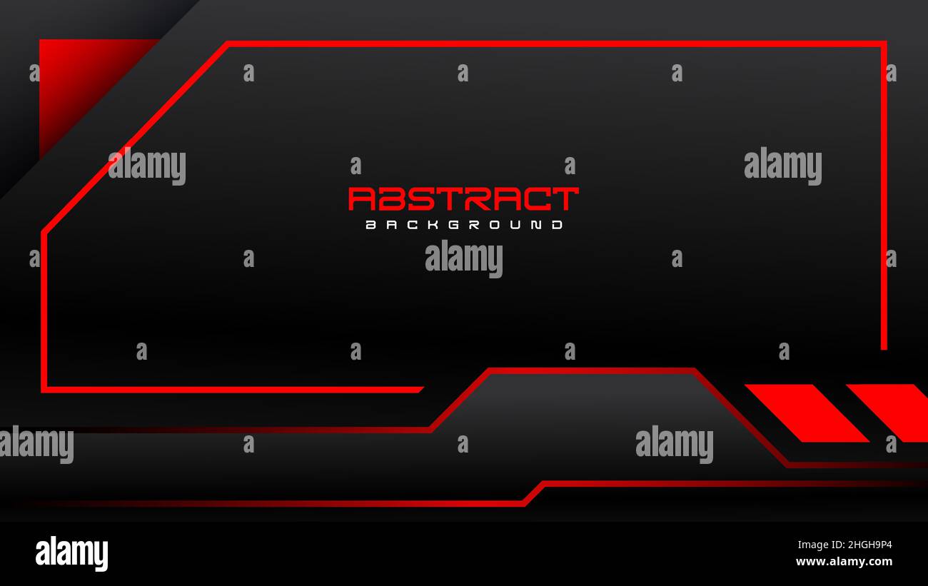 Abstract metallic red and black design tech innovation concept ...