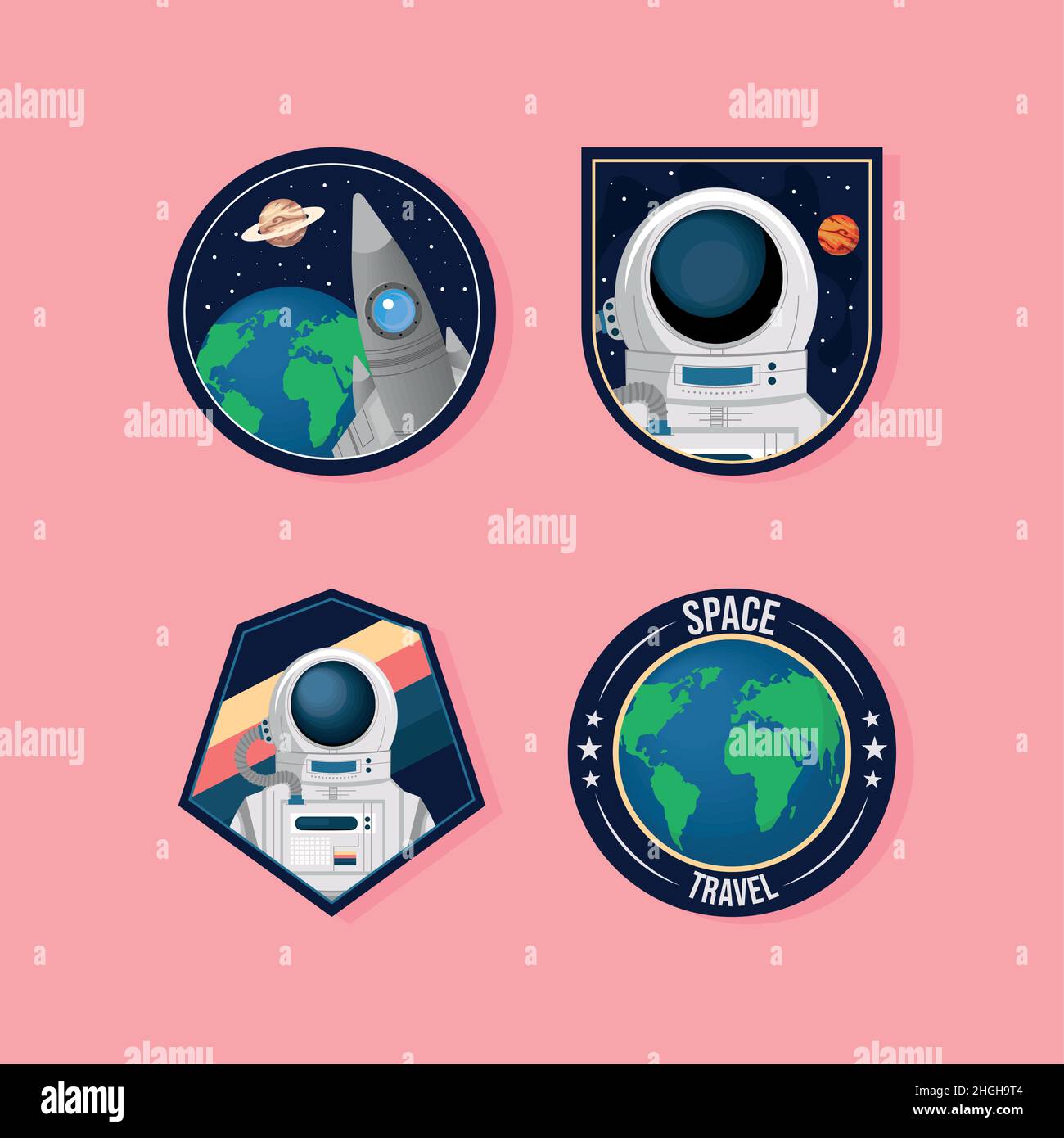 space galaxy labels Stock Vector Image & Art - Alamy