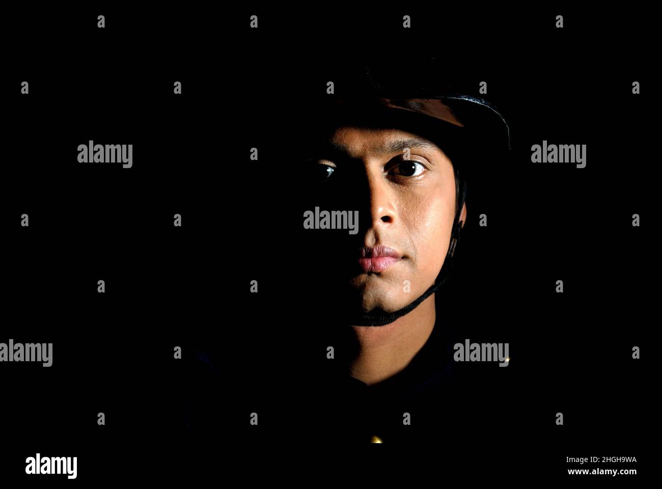 India - Dec. 26; 2009 - Male model studio shot Indian young caucasian ...