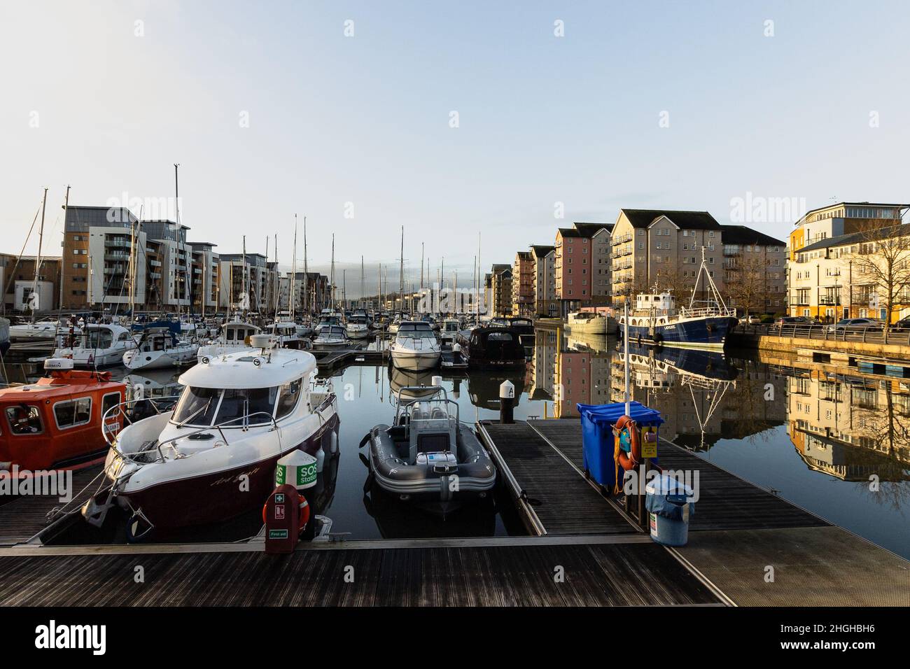Portishead marina aerial hi-res stock photography and images - Alamy