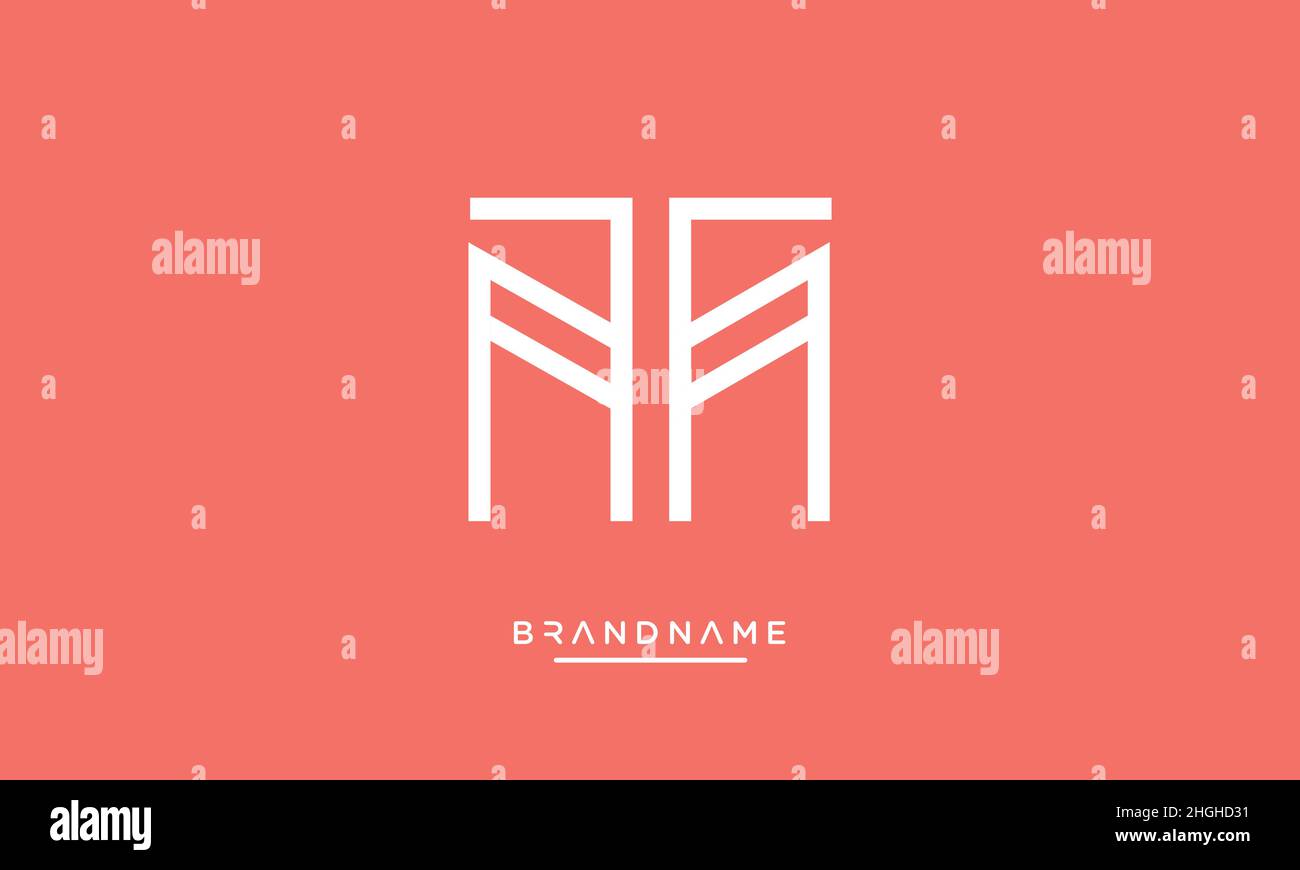 Modern abstract letter MT, TM logo design. Minimal MT, TM initial based ...