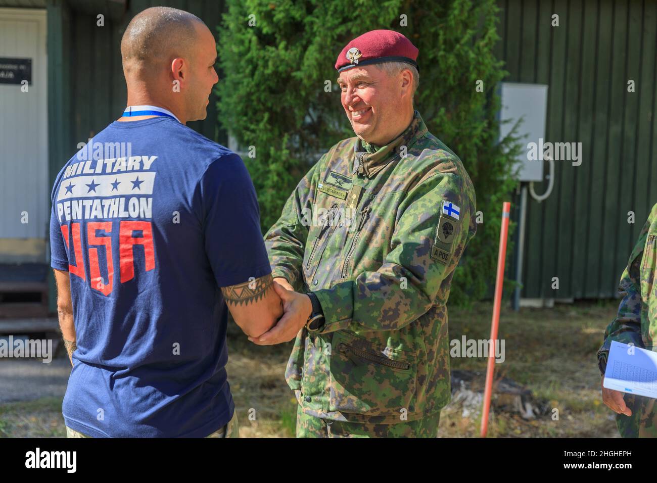 Staff Sgt. Devin Crawford, 108th Training Command, receives his medal ...
