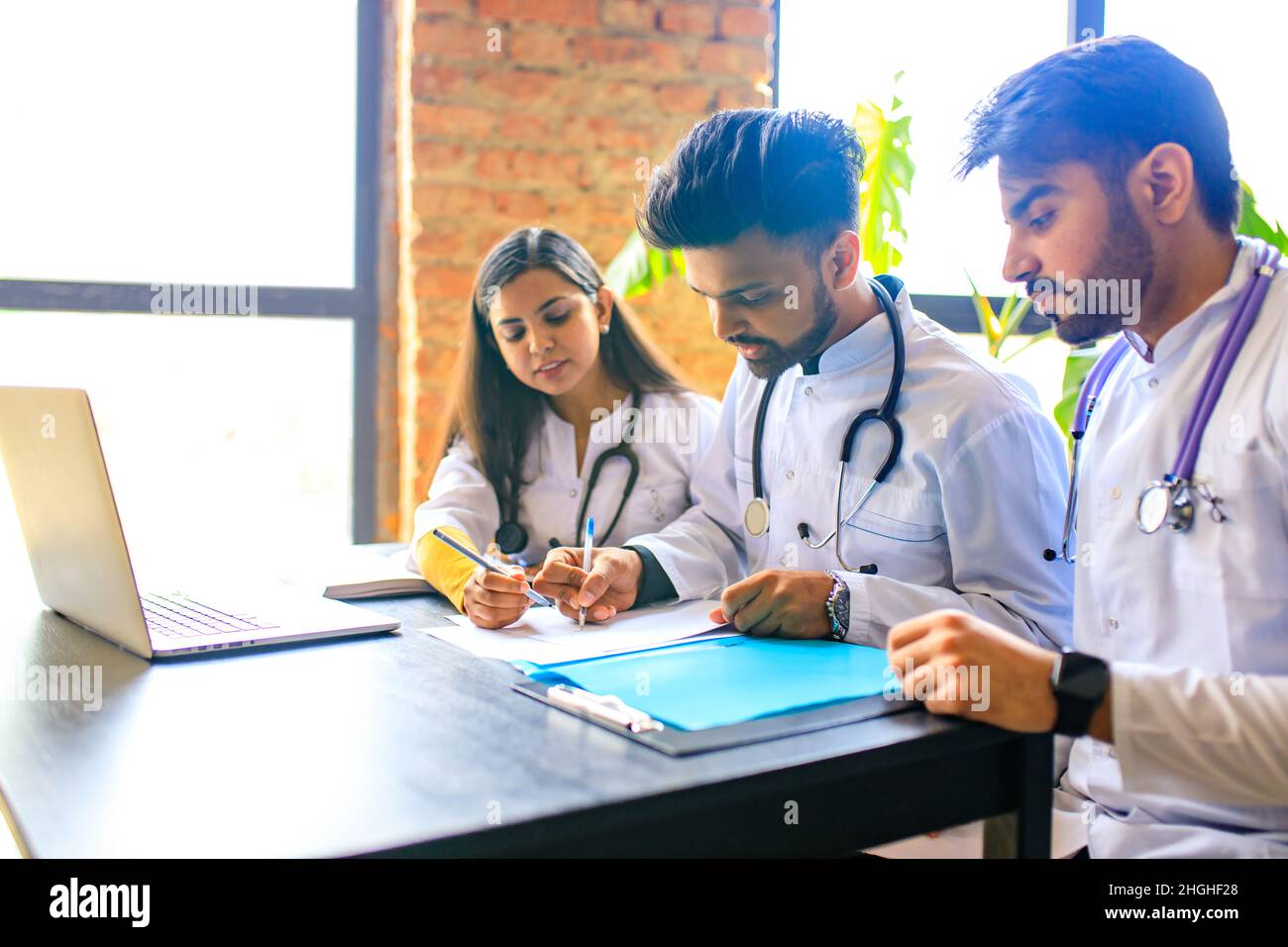 indian medic students practicing in sun classroom Stock Photo - Alamy