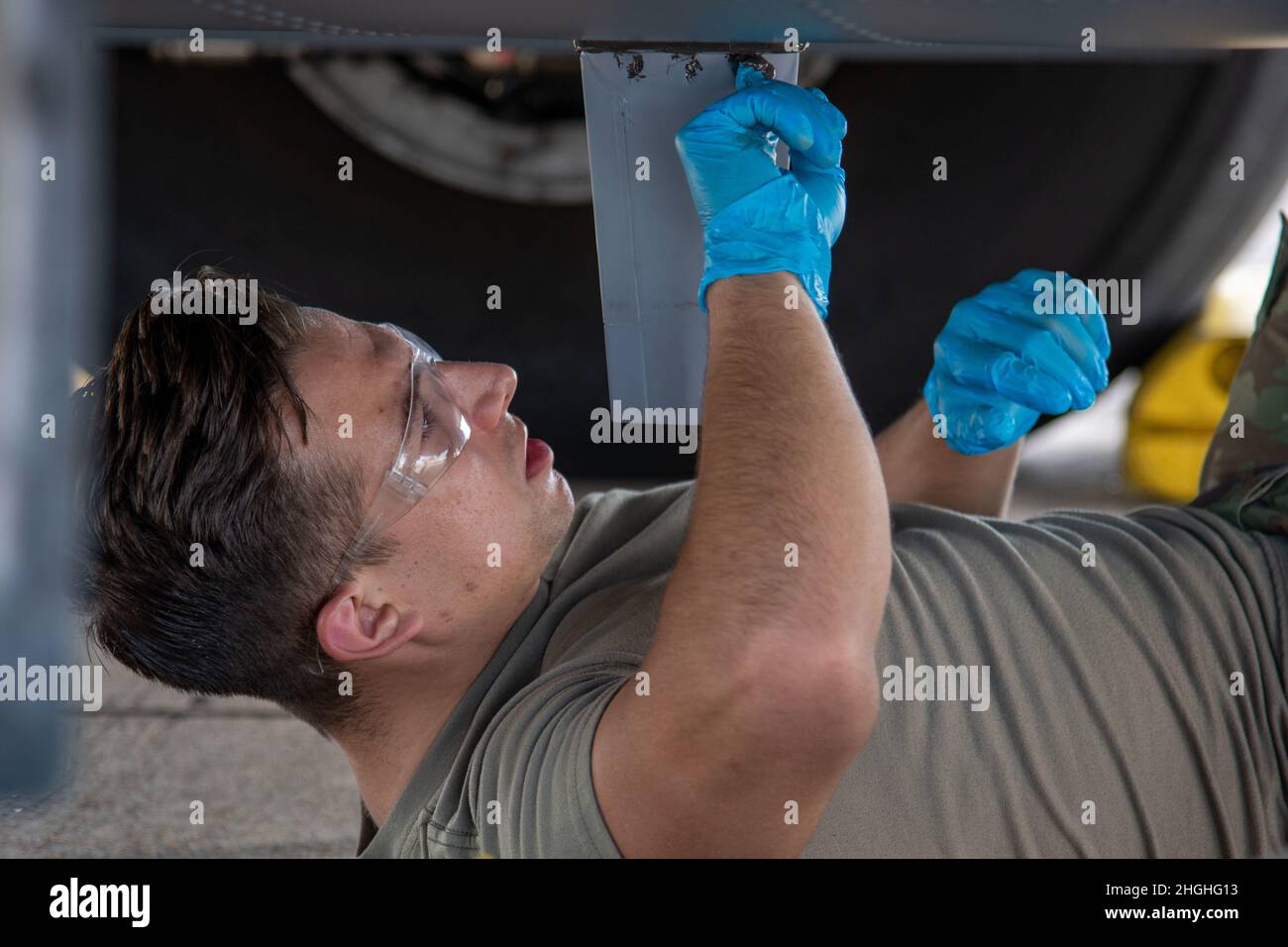 Staff Sgt. Kyle Stoeger, 403rd Aircraft Maintenance Squadron crew chief ...