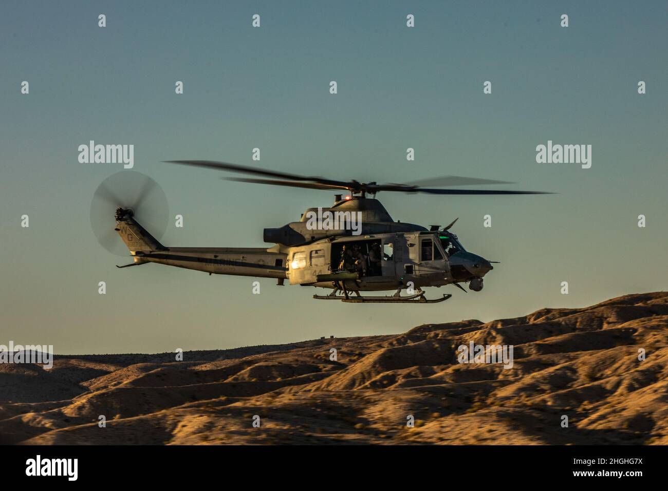 General in Helicopter Stock Photo - Alamy
