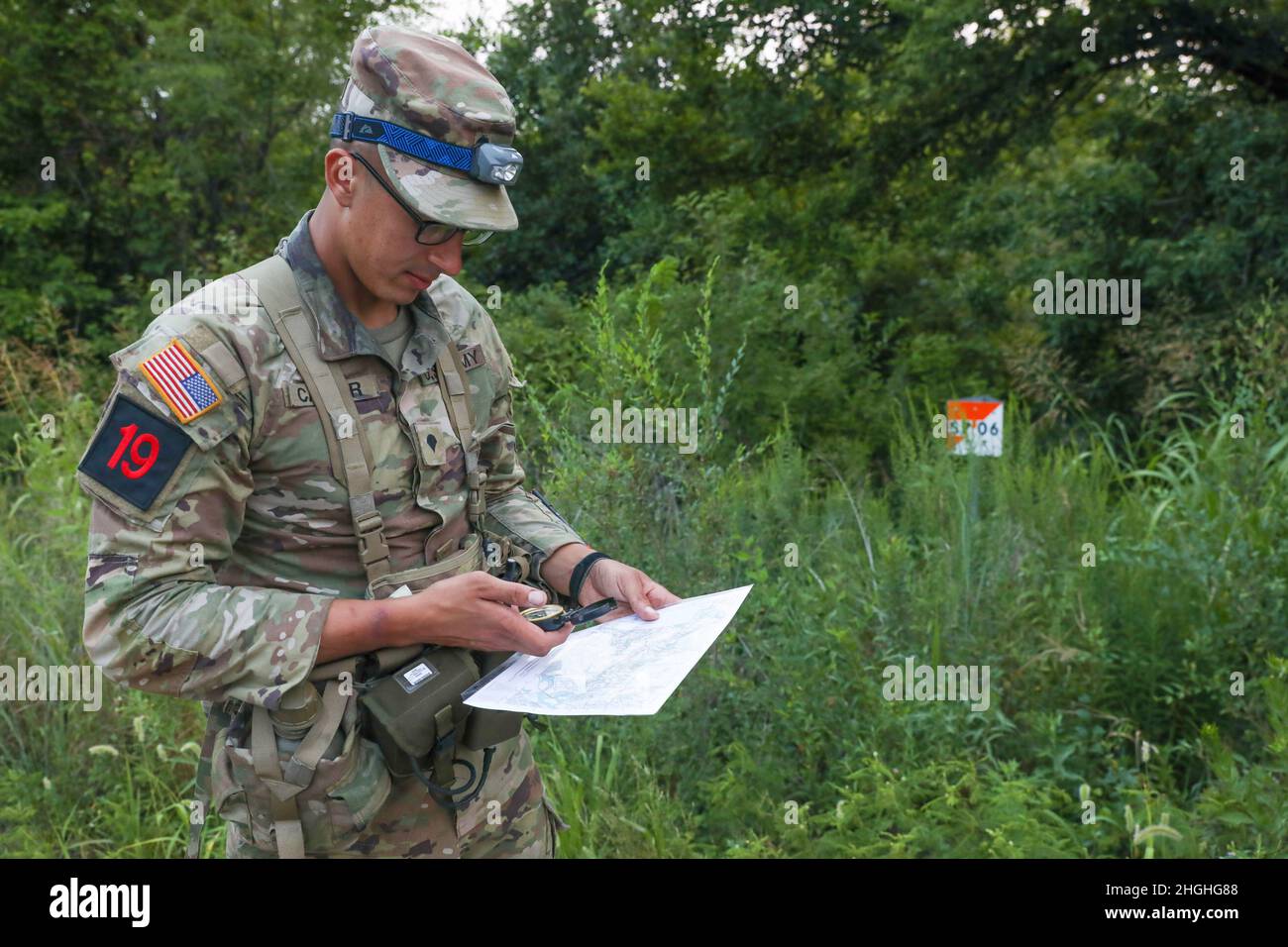 U.S. Army Spc. Ryan Carter, a Soldier assigned to 32nd Army Air and ...