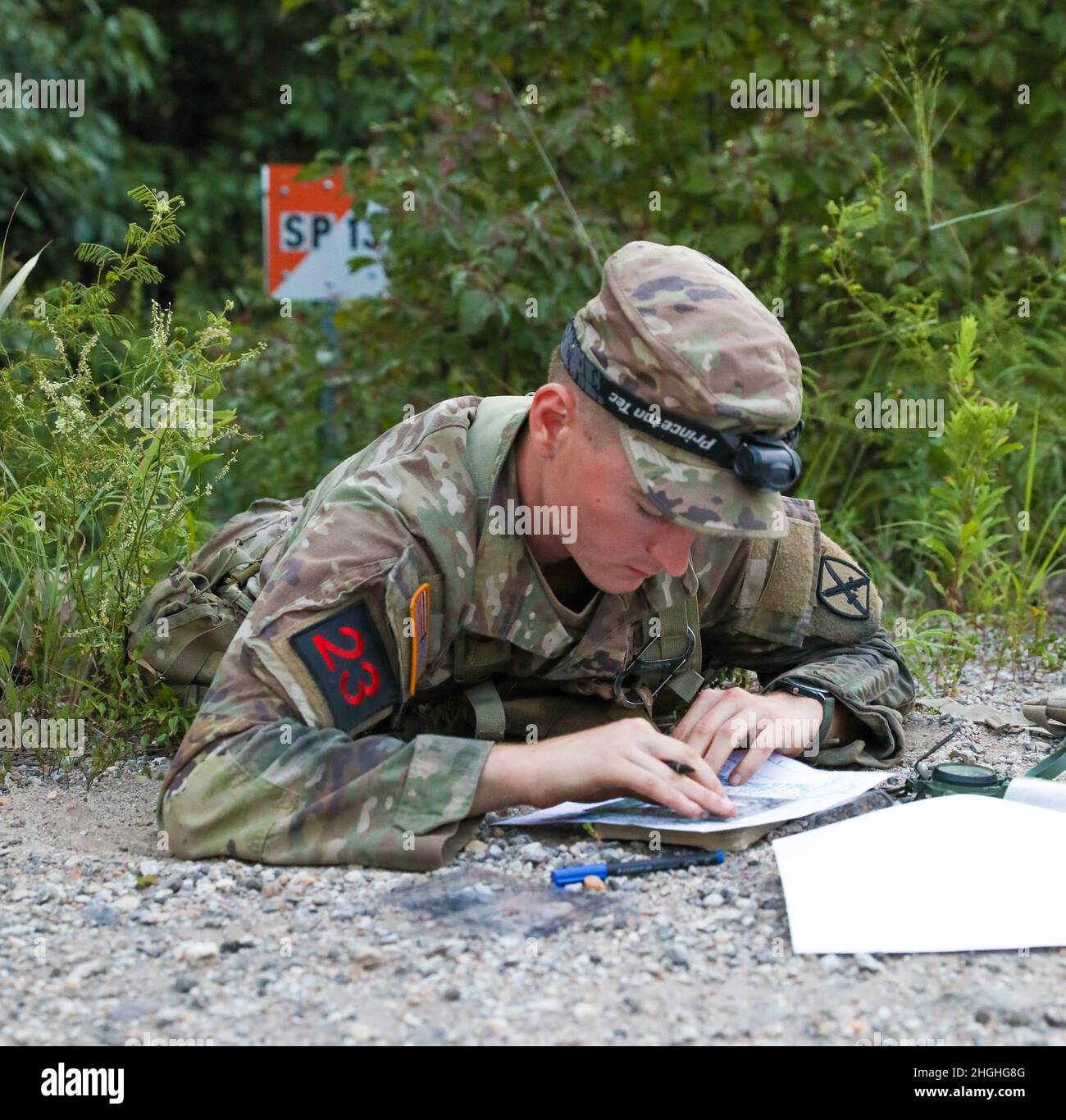 U.S. Army Spc. Nicholas Pomeroy, a Soldier assigned the Joint Readiness ...