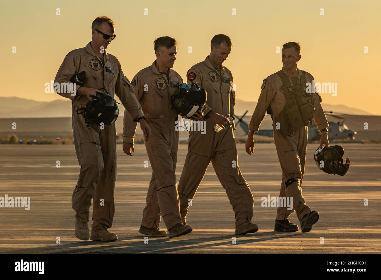 General in Helicopter Stock Photo - Alamy
