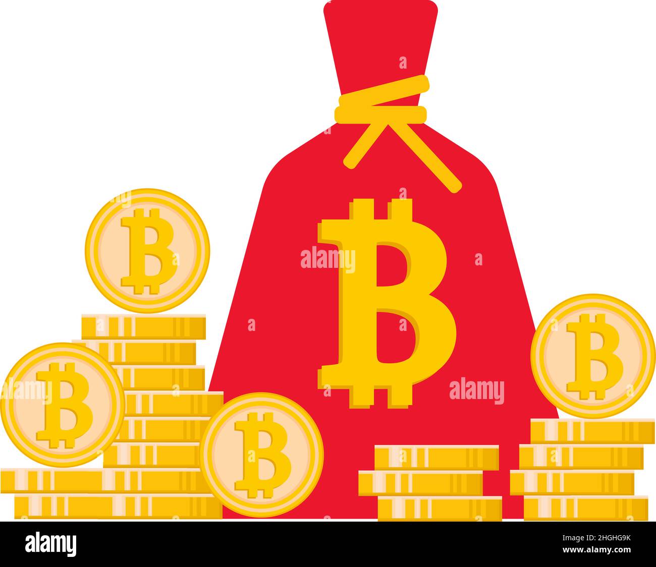 Cryptocurrency red coin Cut Out Stock Images & Pictures - Alamy