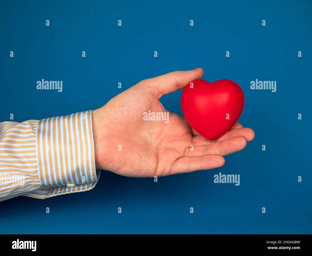 Heart in the hand. Concept of love, life, healthcare, humanity and ...