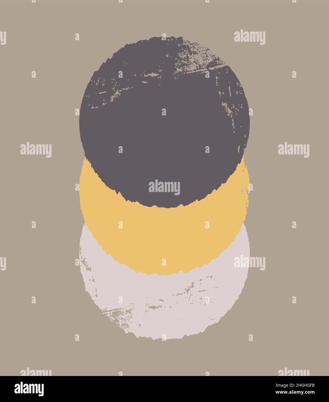 Minimalistic geometric shapes. Wall decoration for home interior. A ...