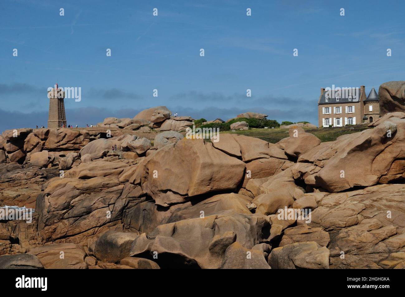 The granit rose coast in ploumanach Stock Photo - Alamy