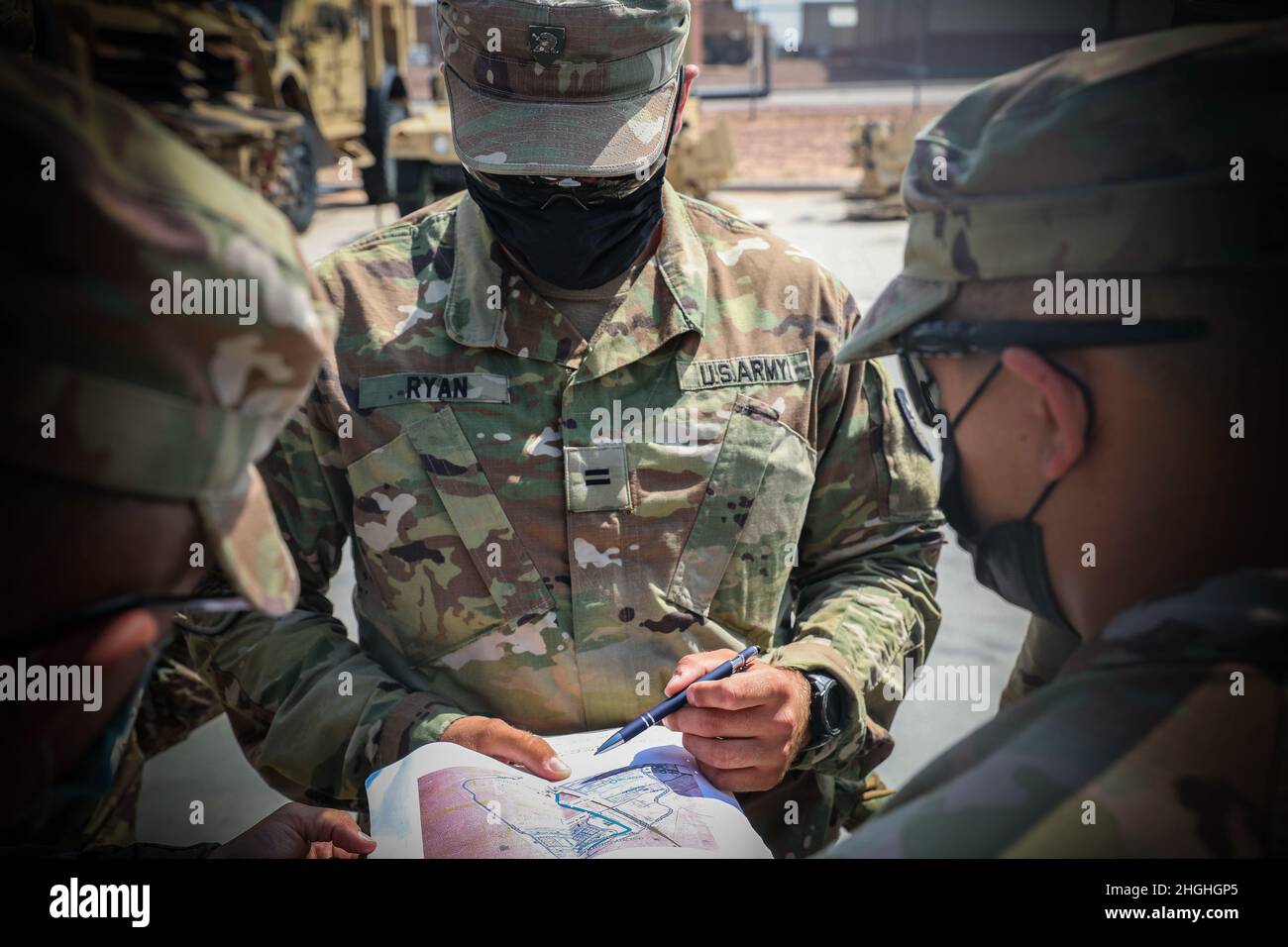 United States Military Academy cadet, Keegan Ryan, conducts convoy ...