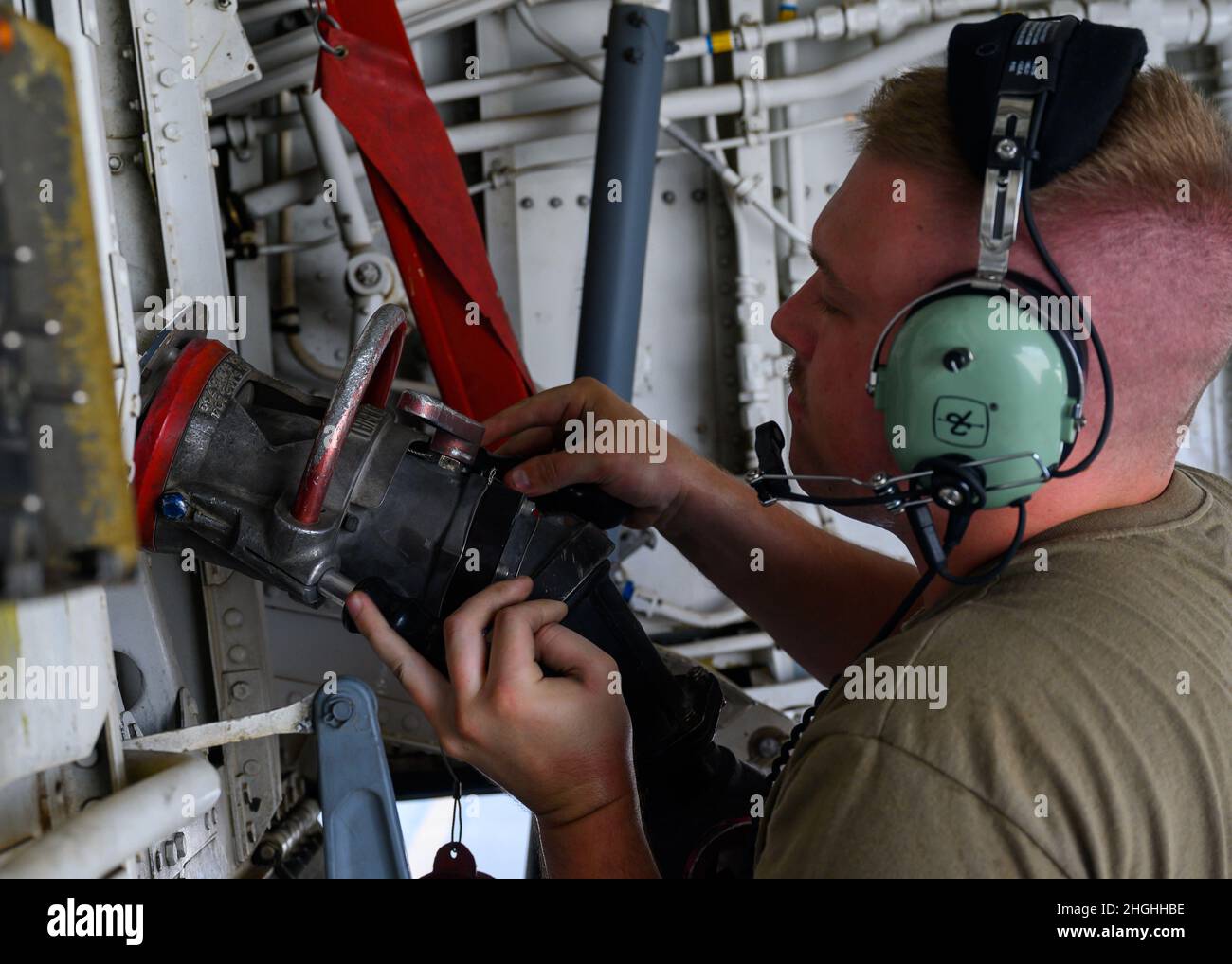U.S. Air Force Senior Airman Colin Forsyth, 121st Expeditionary Fighter ...