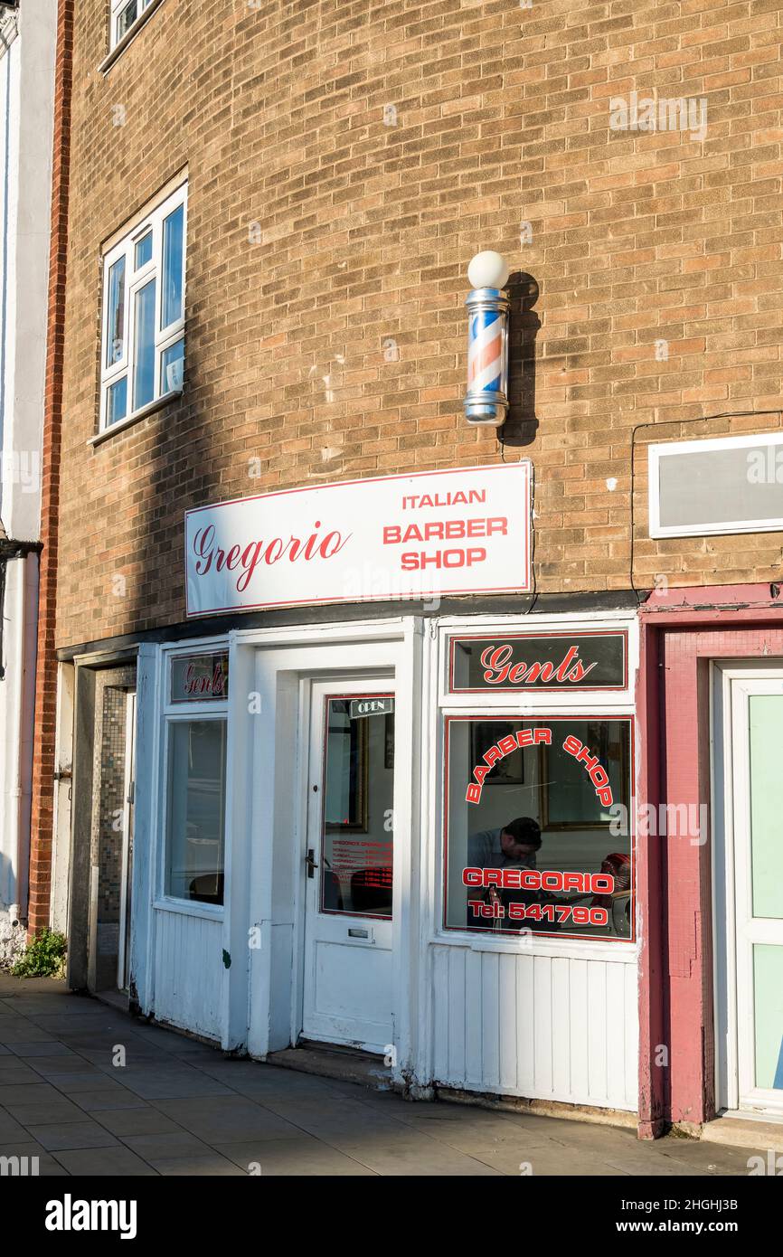 Gregorio Italian barber shop St Mary's street Lincoln city 2022 Stock ...