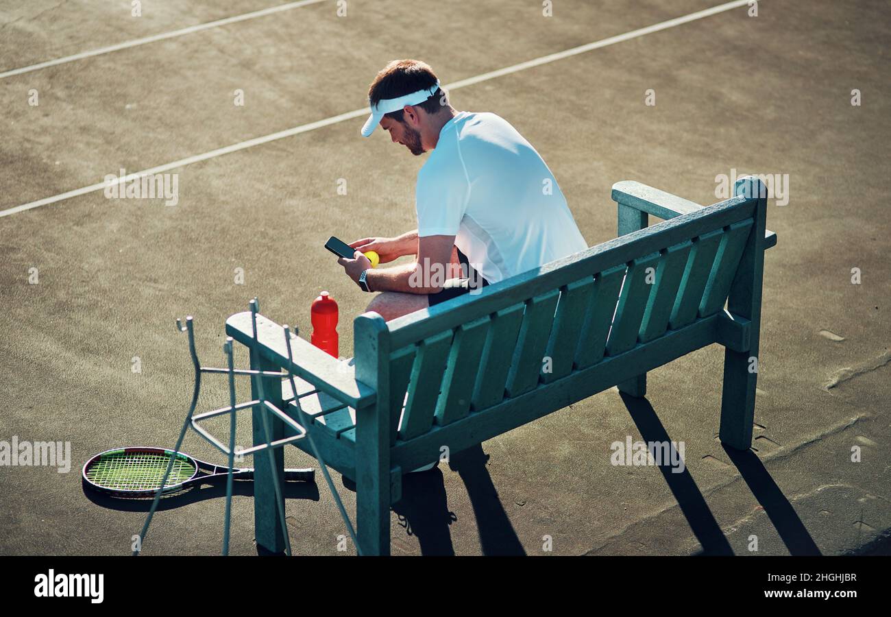 Staying with his connections before the match begins Stock Photo - Alamy