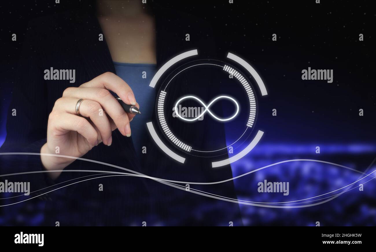 Infinity symbol drawing hi-res stock photography and images - Alamy