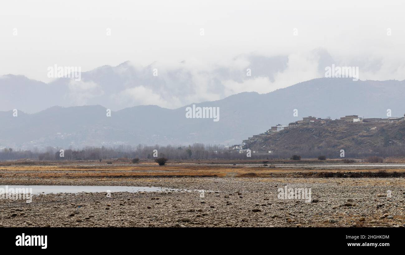 Swat valley village beautiful landscape view in a rain Stock Photo - Alamy