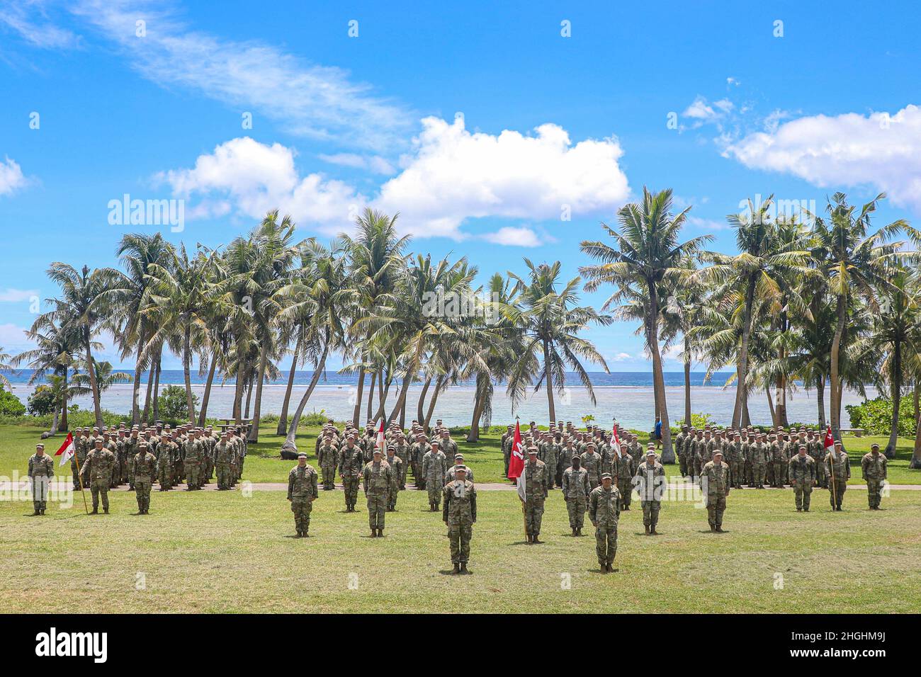 Soldiers of the 1st Squadron, 14th Cavalry Regiment stand together for ...