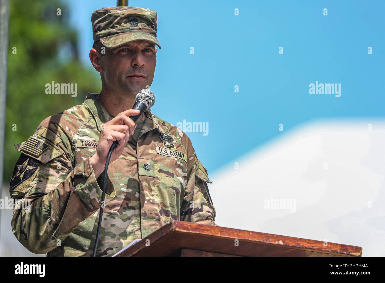 U.S. Army Lt. Col. Clint Tisserand, commander of the 1st Squadron, 14th ...