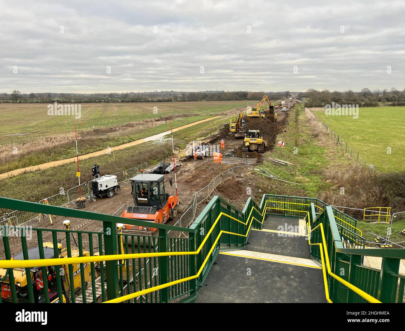 East West Railway Construction. Network rail. Launton, Oxfordshire 30 ...