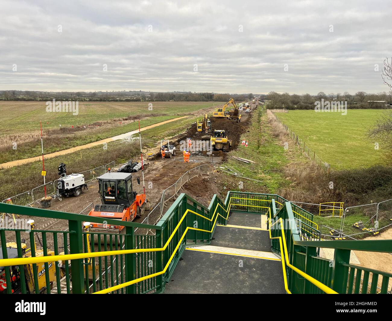 East West Railway Construction. Network rail. Launton, Oxfordshire 30 ...