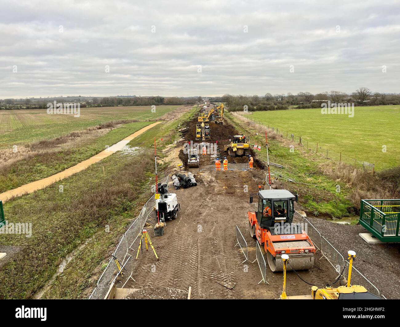 East West Railway Construction. Network rail. Launton, Oxfordshire 30 ...