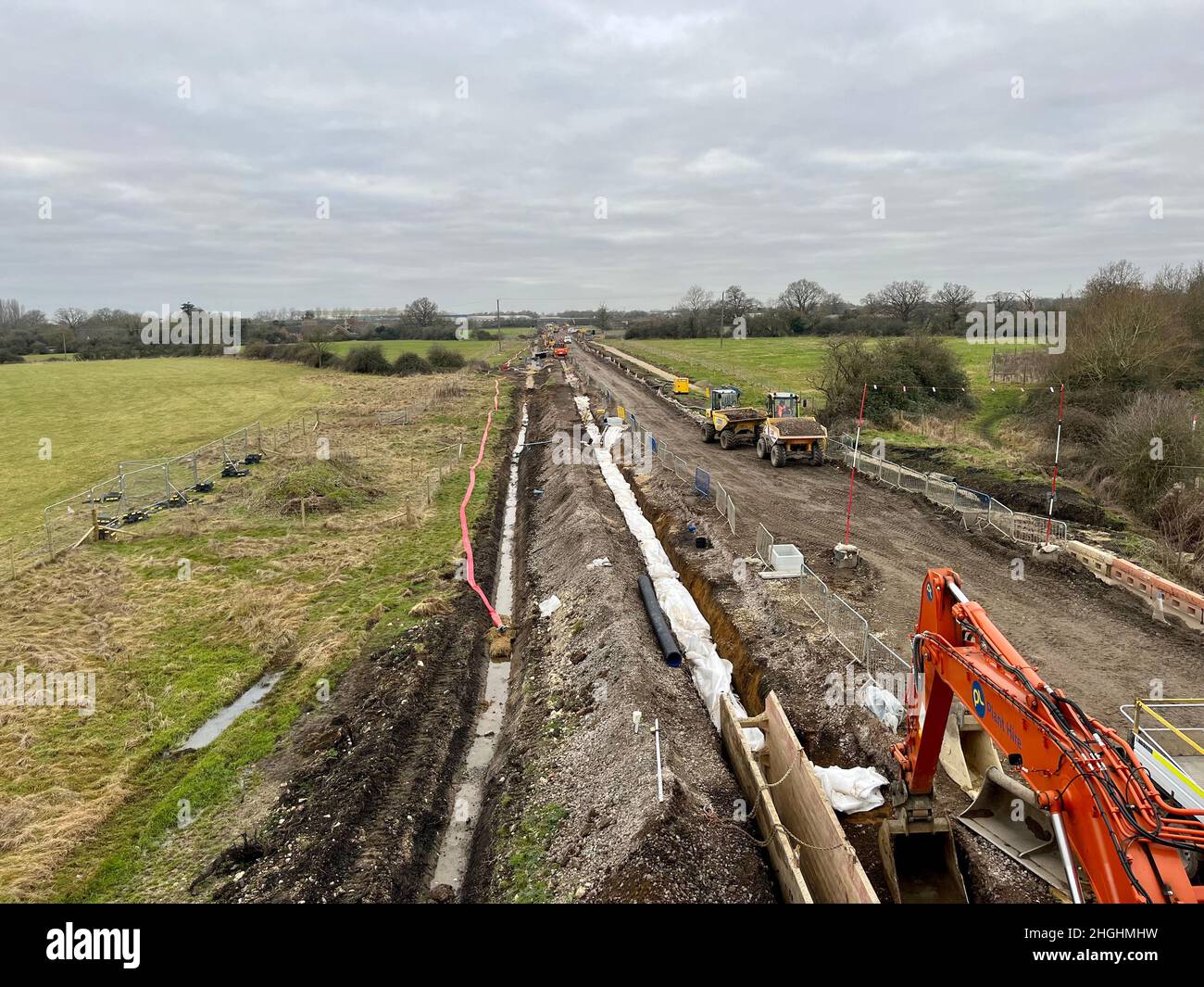 East West Railway Construction. Network rail. Launton, Oxfordshire 30 ...