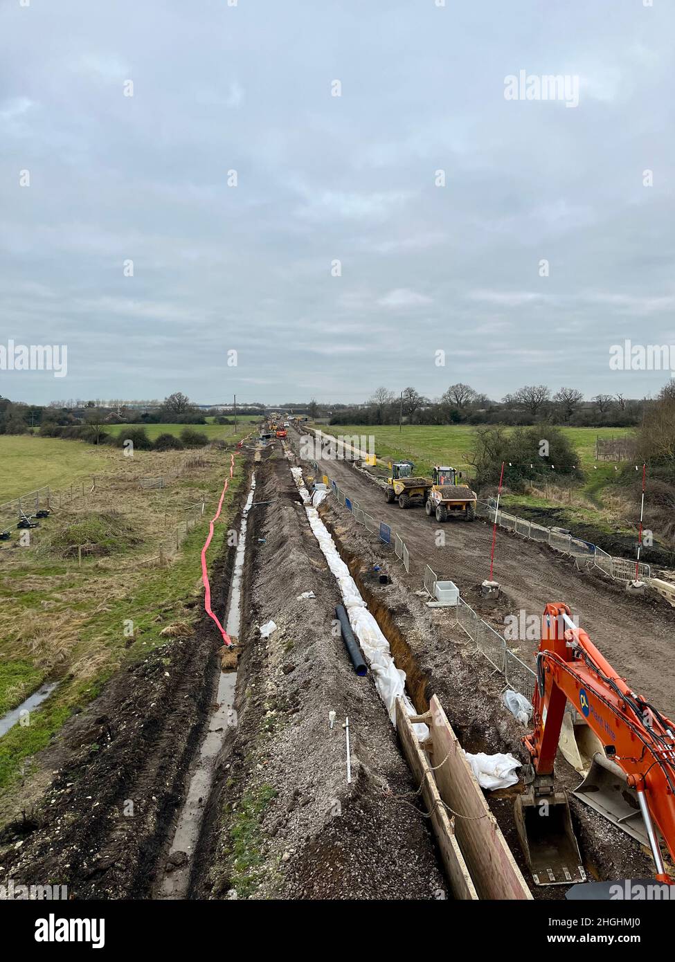East West Railway Construction. Network rail. Launton, Oxfordshire 30 ...