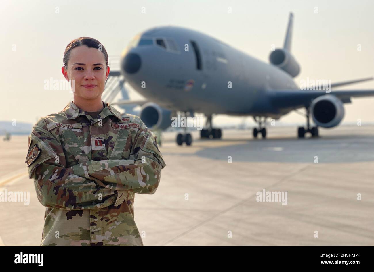 U.S. Air Force Capt. Erin Walsh, 380th Expeditionary Aircraft ...