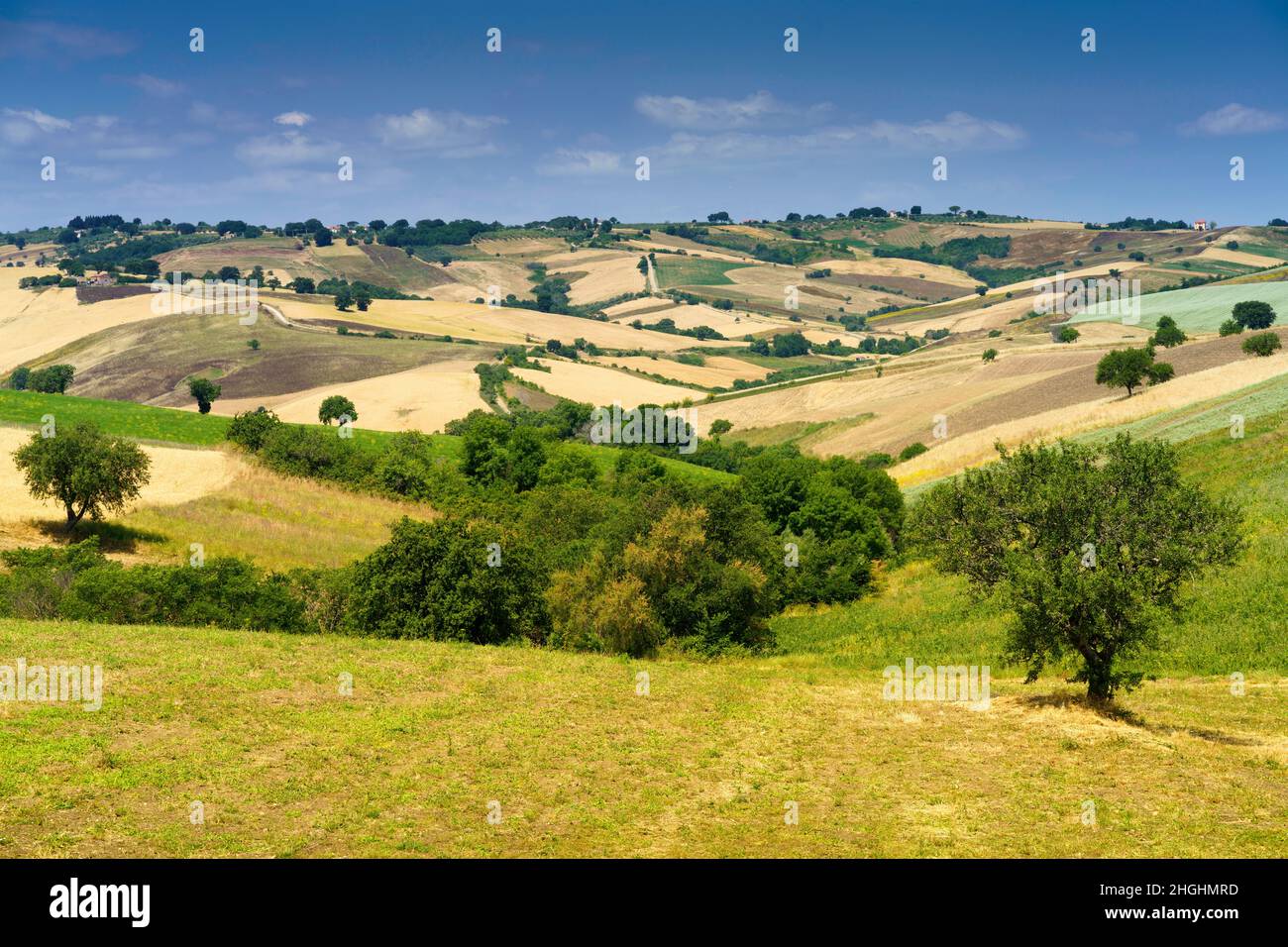 Landscape in Campobasso province, Molise, Italy, along the road to ...