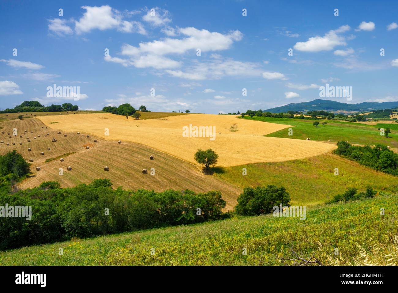Landscape in Campobasso province, Molise, Italy, along the road to ...