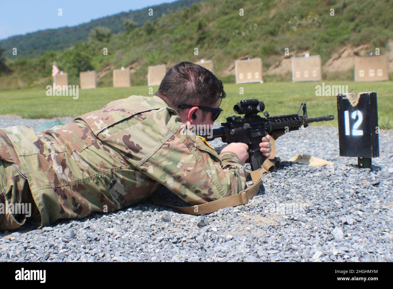 Members of the 109th Infantry Battalion, 28th Infantry Division ...