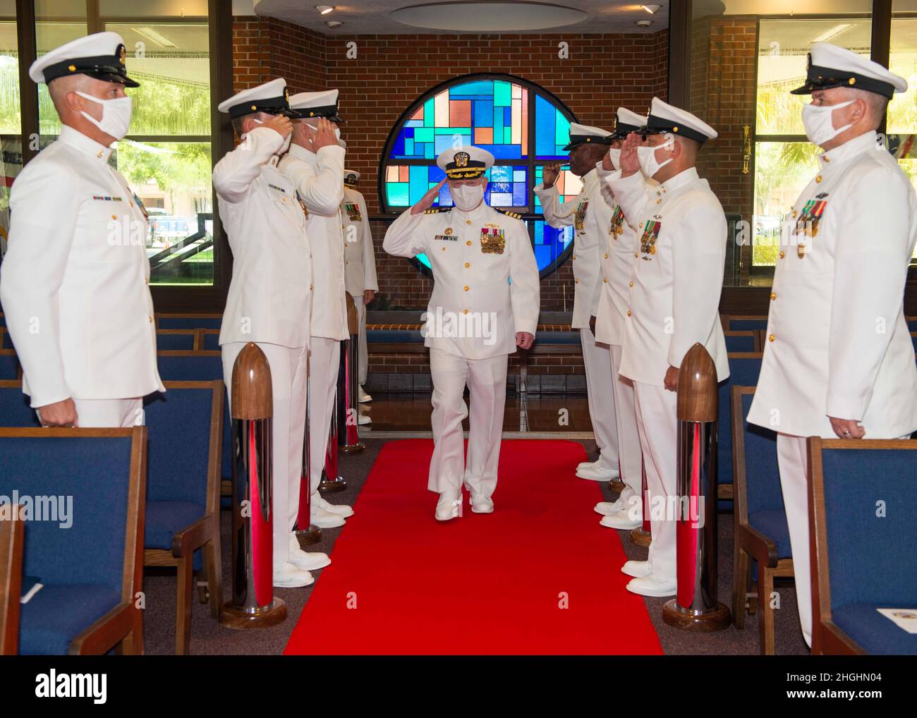 KINGS BAY, Ga. (Aug. 6, 2021) Capt. William Patterson, outgoing ...