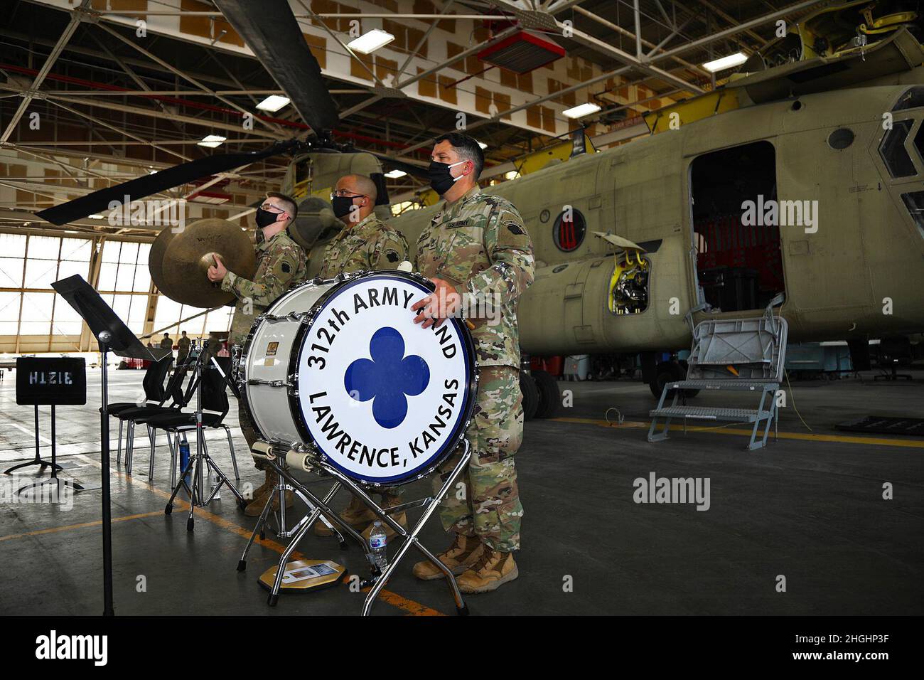 The 312th Army Band, 88th Readiness Division, from Lawrence, Kansas ...